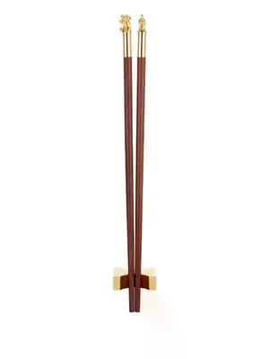 Shanghai Tang Animal-head Chopsticks - Brown