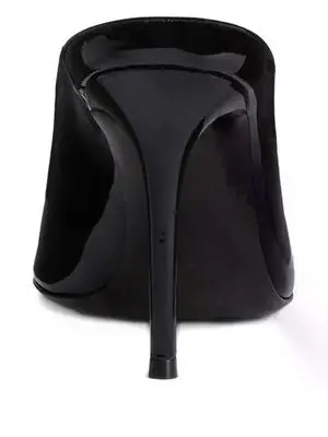 GIUSEPPE ZANOTTI 90mm Intriigo Pointed-toe Patent Leather Sandals - Black