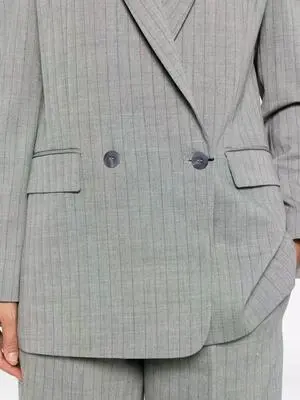TWINSET Pinstriped Double-breasted Blazer