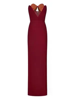 Women's Sweetheart Neckline Maxi Dress