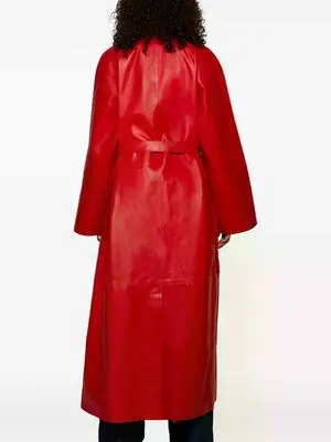 Magda Butrym Belted Leather Coat