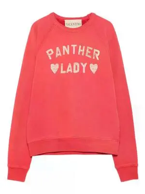 Valentino Garavani Graphic Cotton Sweatshirt - Red