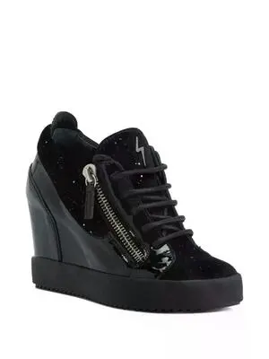GIUSEPPE ZANOTTI Addy Wedge Sneakers - Black