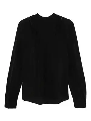 Isabel Marant Lace-insert Long-sleeve Blouse
