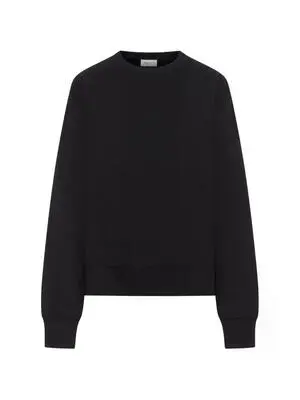 Saint Laurent Logo-embroidered Sweatshirt - Black