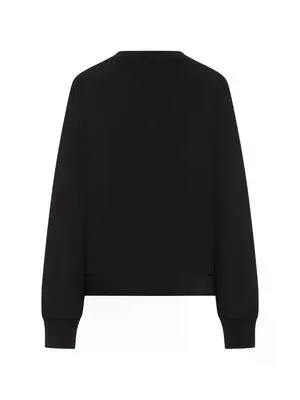 Saint Laurent Logo-embroidered Sweatshirt - Black