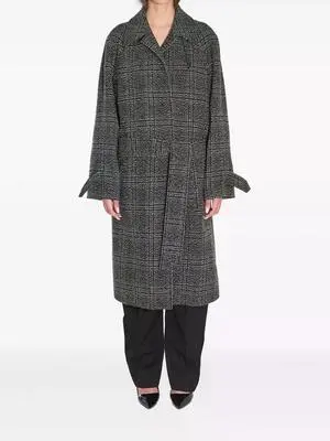 Balenciaga Checked Belted Coat