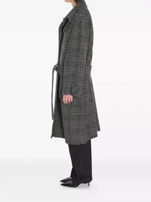 Balenciaga Checked Belted Coat