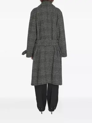 Balenciaga Checked Belted Coat
