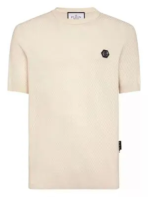 Philipp Plein Ribbed Short-sleeve Sweater