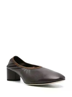 AeydĒ 45mm Leather Pumps - Brown