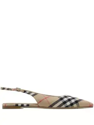 Burberry Checked Flats For Women
