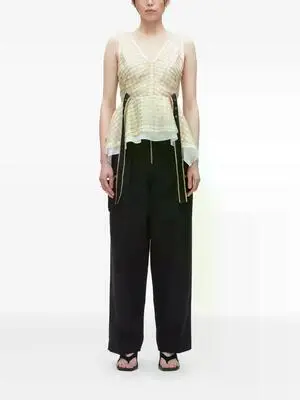 3.1 Phillip Lim Checked Peplum Top