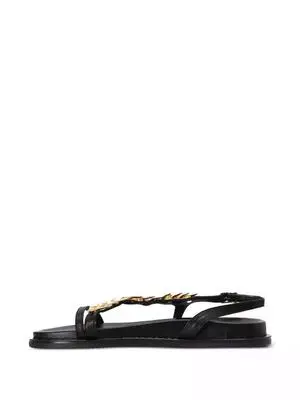 KOTRIS SANDALS Leaf-embellished Buckle Sandals