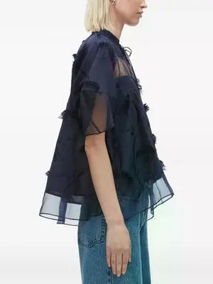 3.1 Phillip Lim Embroidered Ruffled Blouse