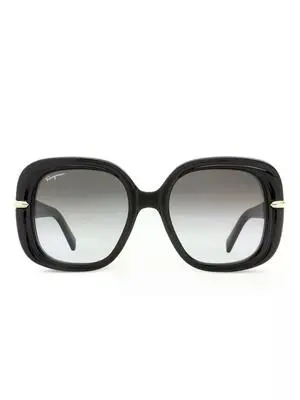 FERRAGAMO Square-frame Sunglasses - Black
