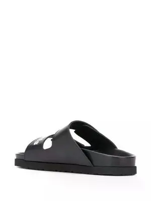 Palm Angels Touch Strap Logo Print Slides