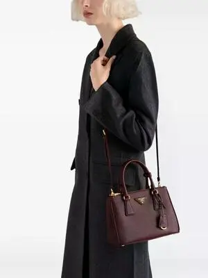 Prada Galleria Cross Body Bag - Red