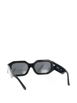 Attico Geometric-frame Sunglasses - Black
