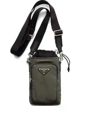 Prada Drawstring Logo Smartphone Case - Green