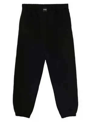 Vetements Logo-embroidered Trousers - Black