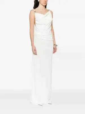 Coperni Cowl-neck Strap Dress - White