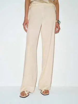 REFORMATION Gisele Low Rise Pant - Ivory