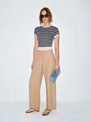 REFORMATION Darcy Cashmere T-shirt - Ivory