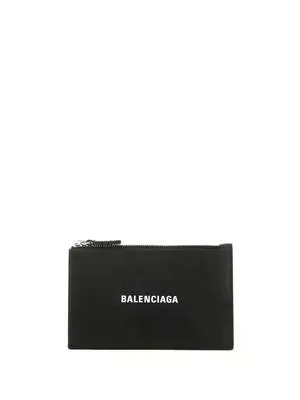 Balenciaga Leather Card Holder - Black