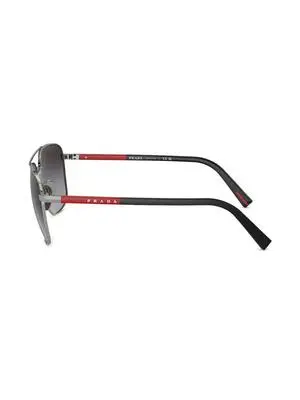 Prada Oval Frame Sunglasses - Grey