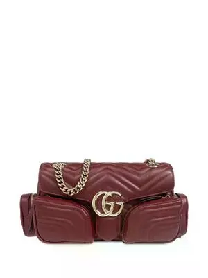 Gucci Gg Marmont Shoulder Bag - Red
