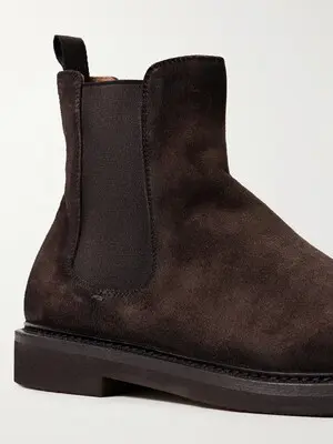 Officine Creative Hopkins Flexi 204 Suede Chelsea Boots - Brown
