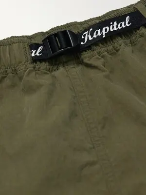 Kapital Cotton And Nylon-blend Ripstop Cargo Shorts