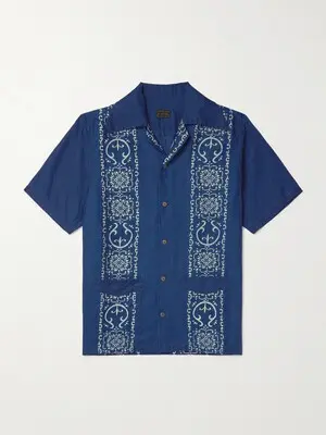 Men's Printed Camp Collar Shirts