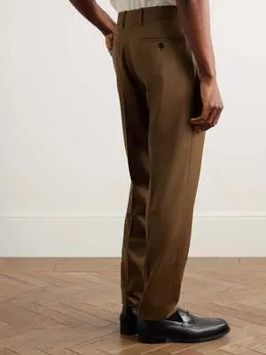 LARDINI Slim-fit Virgin Wool-twill Trousers