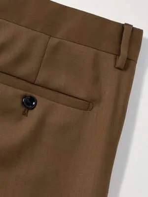 LARDINI Slim-fit Virgin Wool-twill Trousers