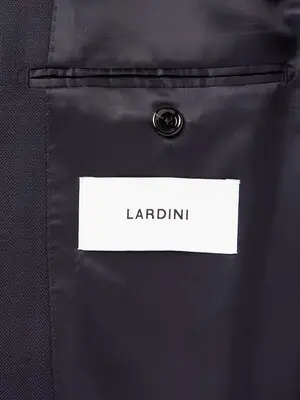 LARDINI Double-breasted Striped Wool Suit