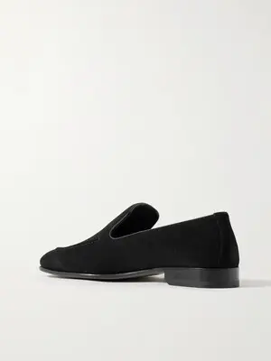 Manolo Blahnik Truro Suede Loafers
