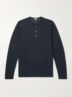 Massimo Alba Manchester Cotton-jersey Henley T-shirt