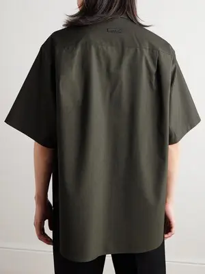 Fear Of God Oversized Stretch-cotton And Wool-blend Oxford Shirt