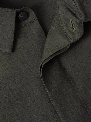 Fear Of God Oversized Stretch-cotton And Wool-blend Oxford Shirt
