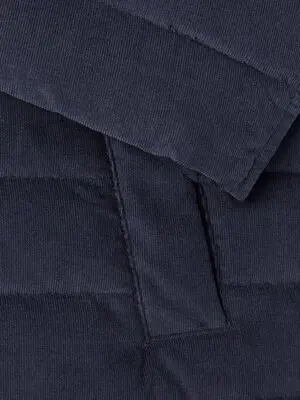 Herno Quilted Cotton-corduroy Hooded Down Jacket
