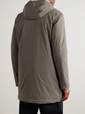 Herno Padded Shell Hooded Parka - Brown