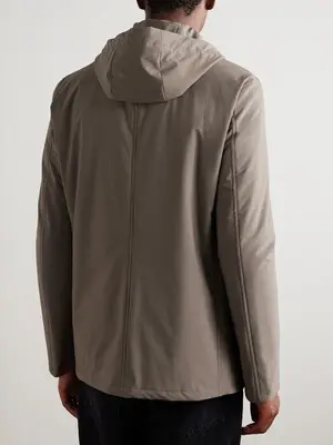 Herno Convertible Padded Shell Hooded Blazer