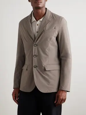 Herno Convertible Padded Shell Hooded Blazer