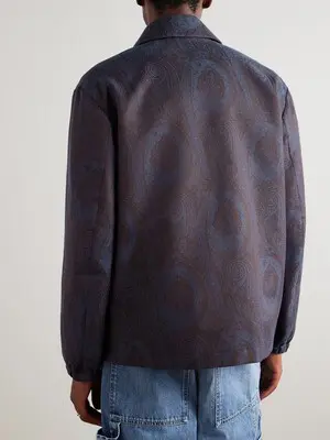 Etro Paisley-jacquard Cotton-blend Overshirt