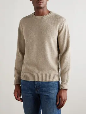 Dunhill Cotton Crewneck Sweater - Neutrals