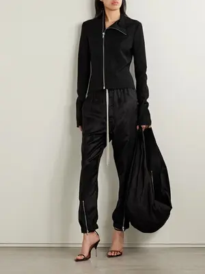Rick Owens Satin-twill Tapered Pants