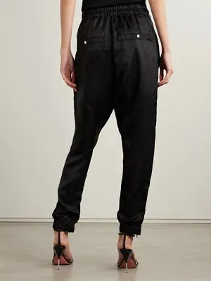 Rick Owens Satin-twill Tapered Pants