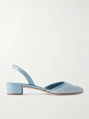 Manolo Blahnik Woven Pumps